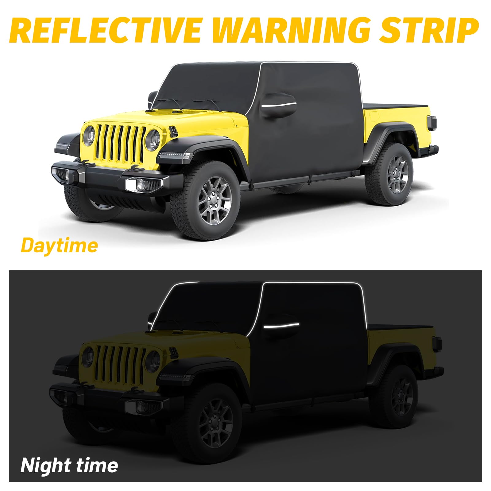 Jeep Gladiator Cover MAIKER Waterproof & Windproof Cab Cover For Jeep ...