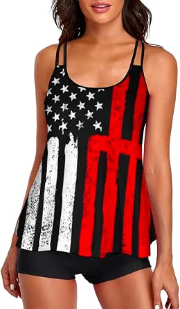 Amazon.com: Daygeve 4th of July Swimsuits Womens 2025 Fashion Red White ...