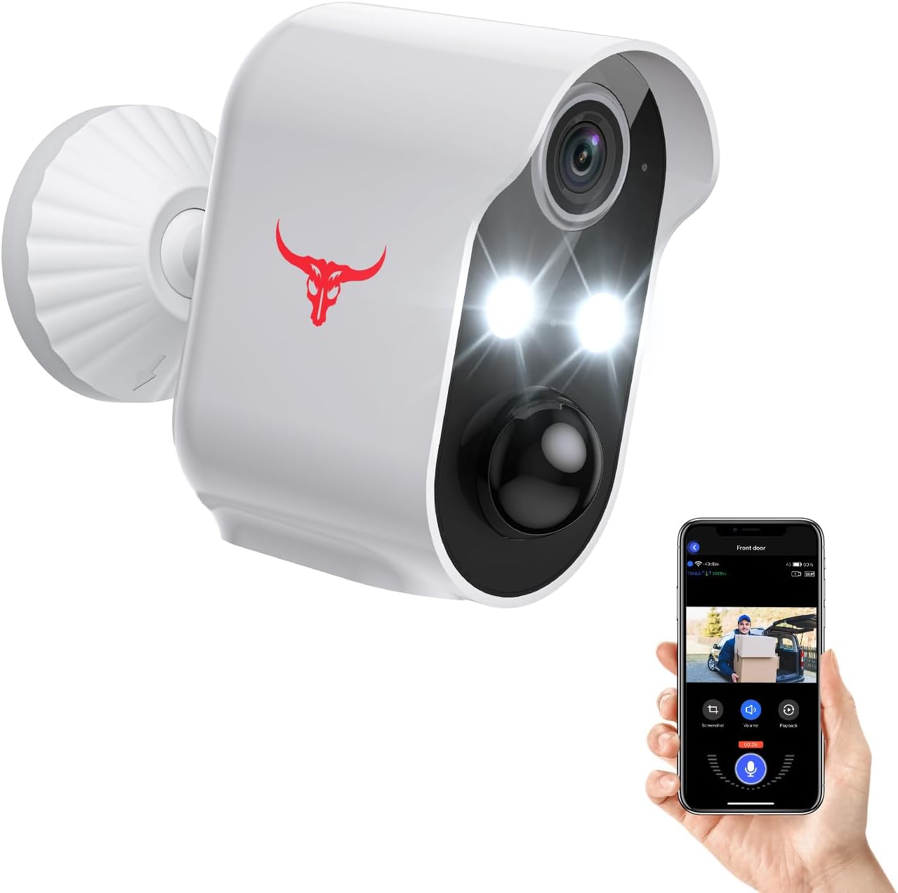 Amazon.com : Biglory 1080P Smart AI Wireless Security Camera, AI Human ...