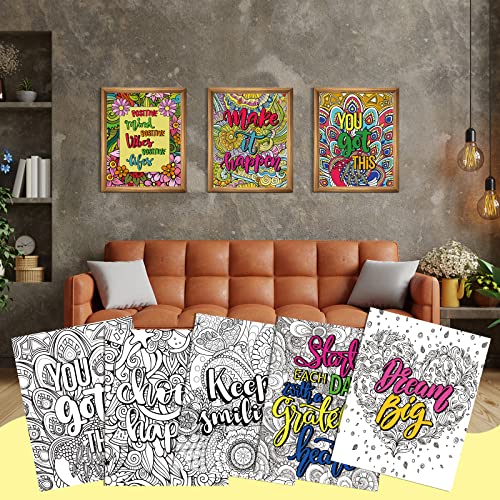 Snapklik.com : 24 Pack Inspirational Positive Coloring Posters For ...