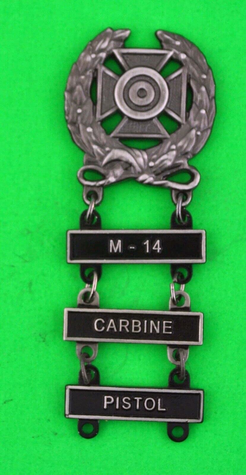 Amazon.com : Army Expert Marksmanship Badge with M-14, Carbine, Pistol ...