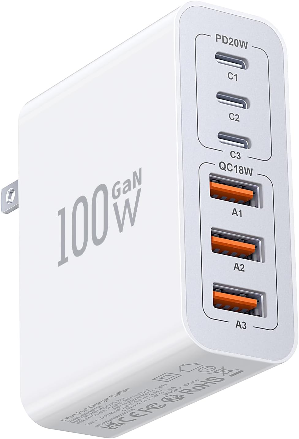 Amazon.com: 2Pack USB C Charger Block, 40W Fast USB C Wall Charger 4 ...