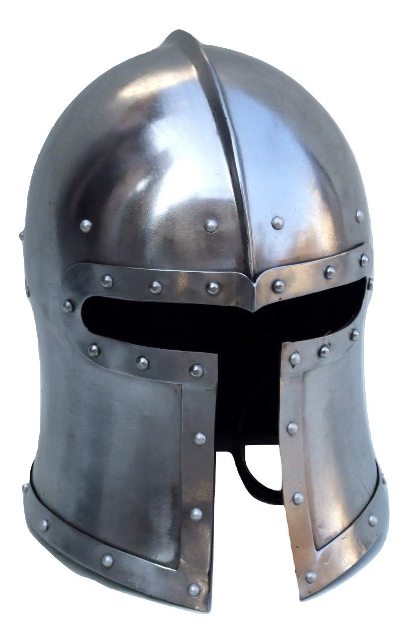 Knights Templar Crusader Armour Helmet Barbuta Viking Battle Knight ...