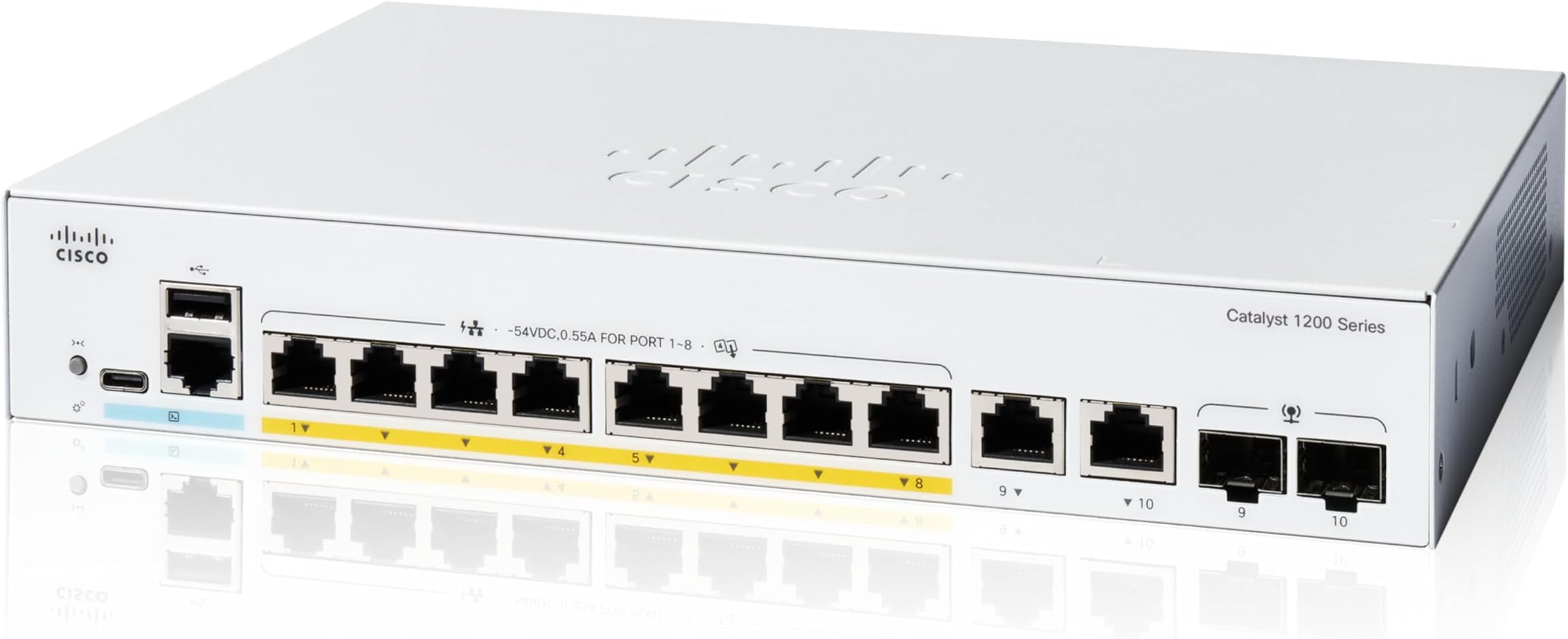 Amazon.com: Cisco Catalyst 1200-8FP-2G Smart Switch, 8 Port GE, Full PoE, 2x1GE Combo, Limited ...