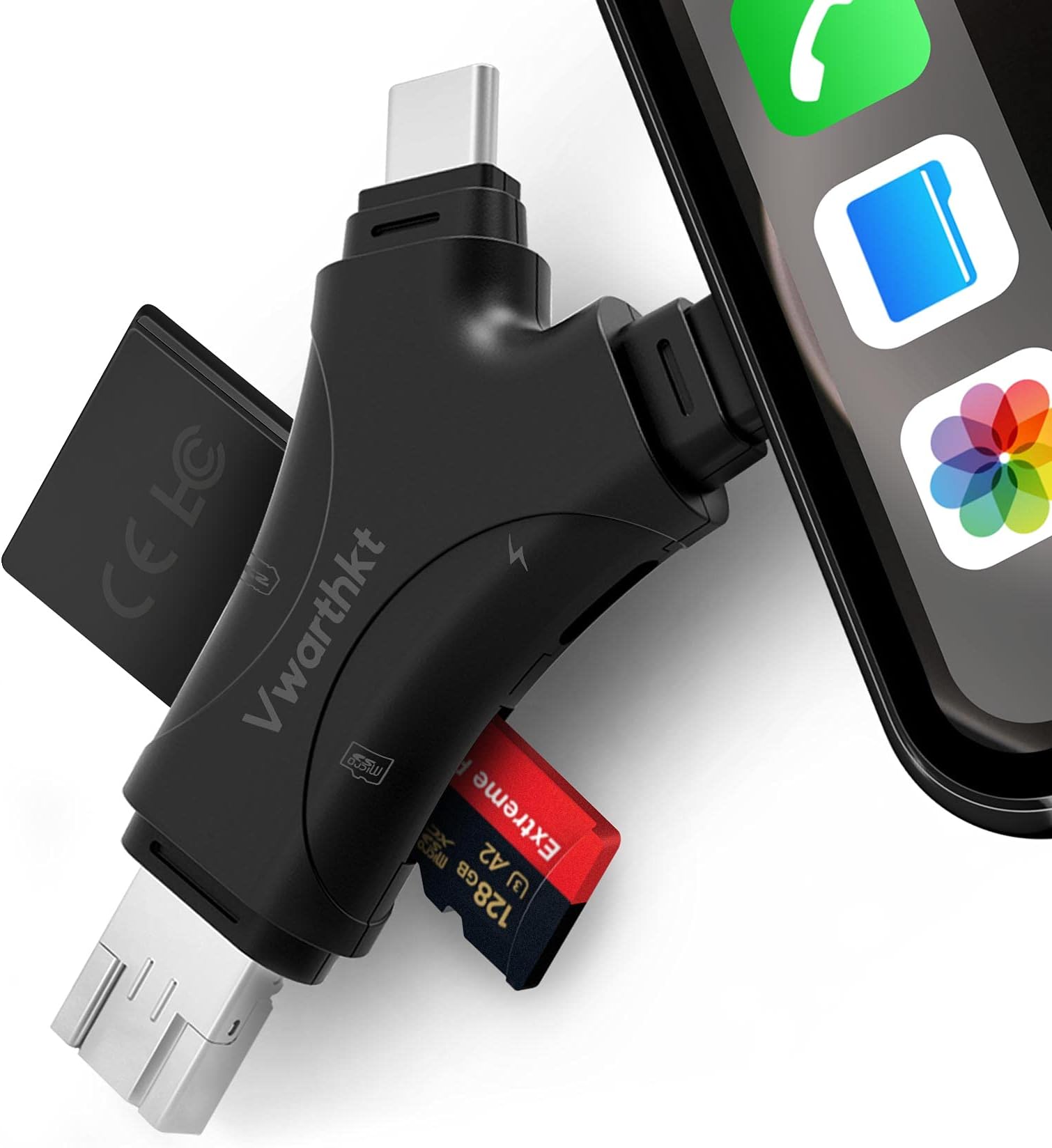 Amazon.com: SD Card Reader for iPhone, SD & Micro SD Dual Slots Memory ...