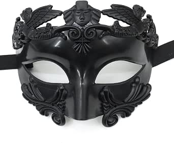 Amazon.com: Pretishows Masquerade Mask for Men- Vintage Roman Greek ...