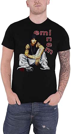 Eminem Letters T-Shirt Black L | Amazon.com