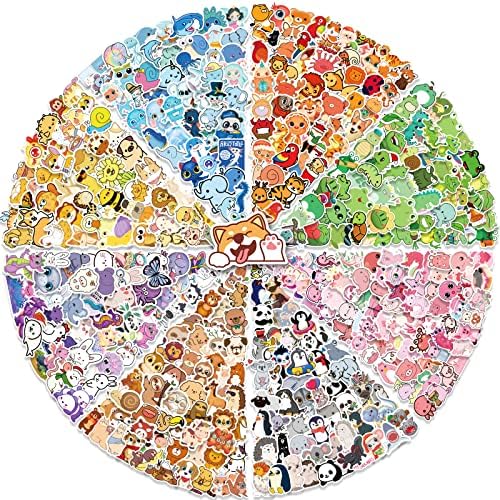 Cute Animal Aesthetic Stickers (200Pcs) Vinyl Waterproof Stickers for ...