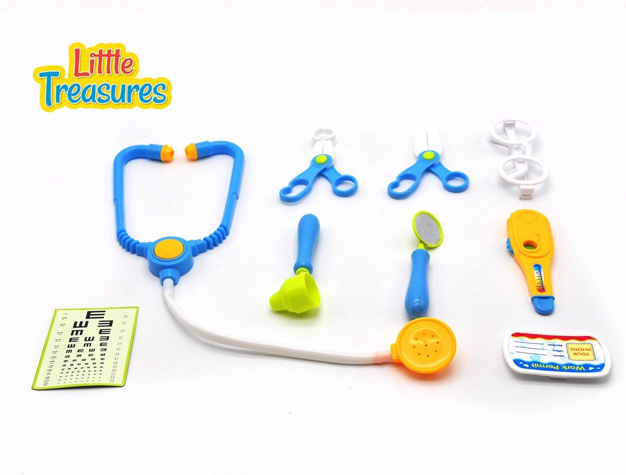 Amazon.com: Little Treasures Learning Dr Checkup Pretend Play Toy kit ...