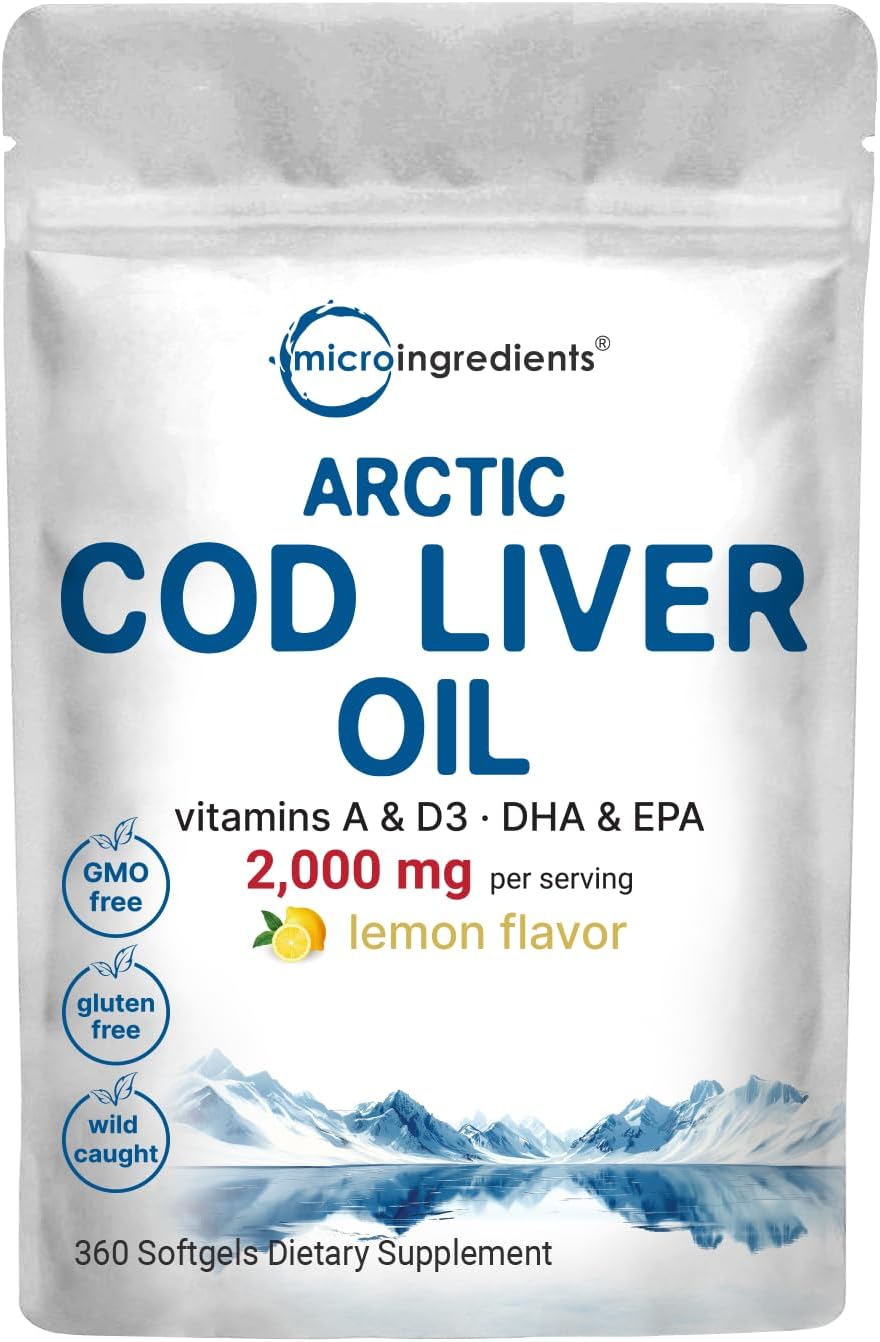 Amazon.com: Jigsaw Health Alaskan Cod Liver Oil | 900 mg Omega-3s with ...
