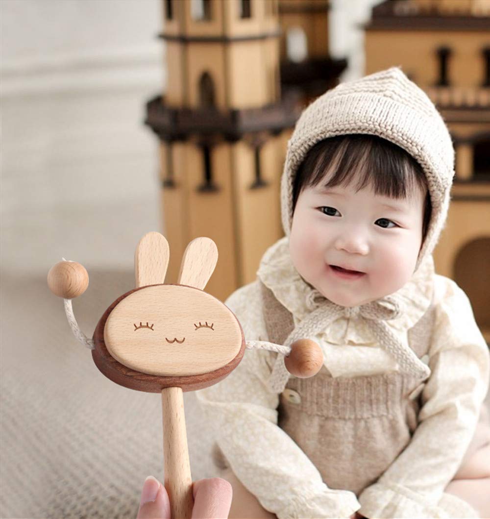 J&Y Kids Drum Set Rattle Drum Spin, Monkey Drum, Rotating Balance Drum ...