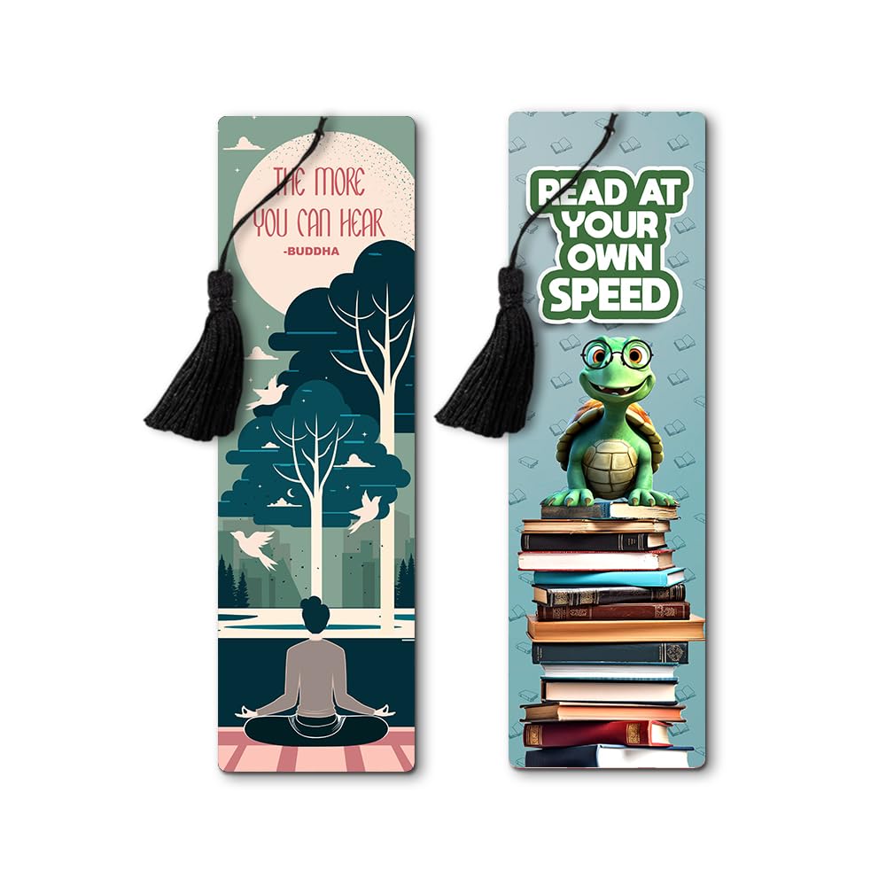Lentikart 3D Lenticular Bookmark Set of 2 | 2 x 6.6 in with Tassel ...