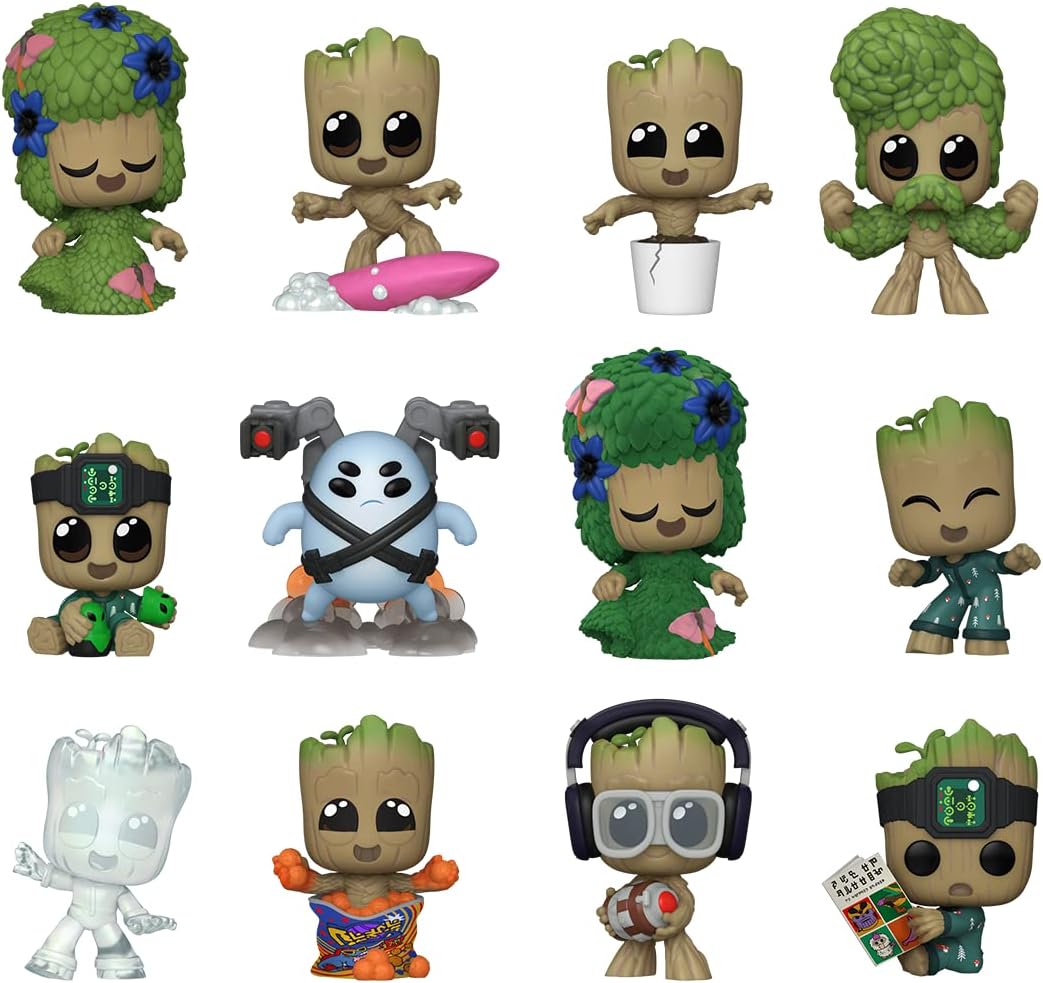 Amazon.com: Funko Mystery Mini Marvel: Guardians of The Galaxy - Groot ...