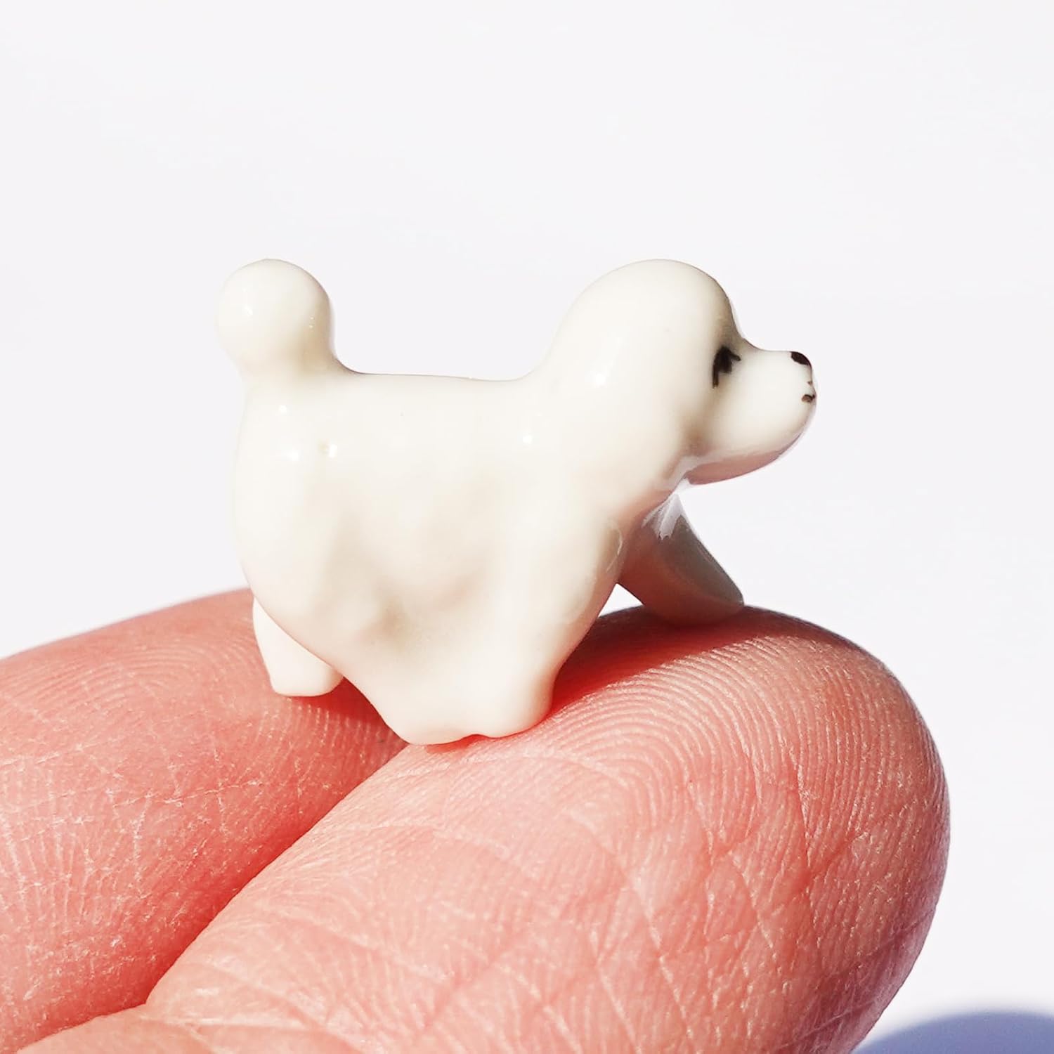 Amazon.com: SSJSHOP Poodle Dog Micro Tiny Dollhouse Figurines Hand ...