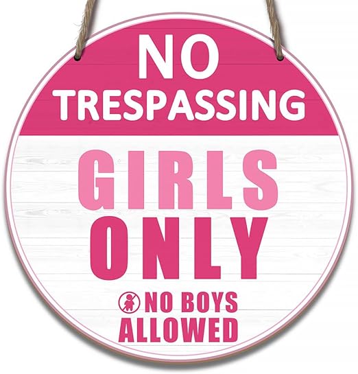 Amazon.com: Funny Room Rules Sign-Girls Only Sign,No Trespassing,No ...