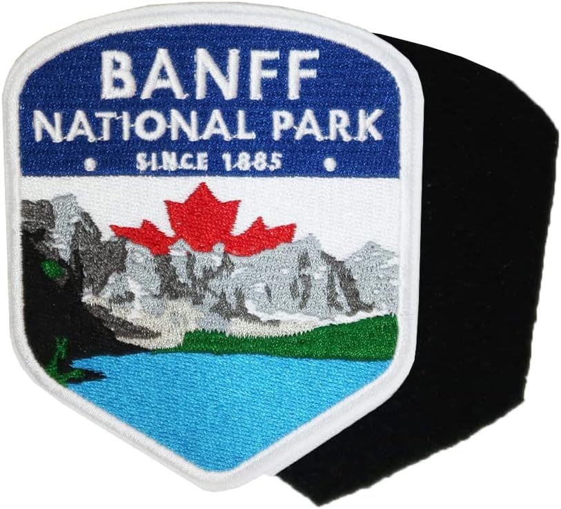 Amazon.com: PatchShake 4'' Banff National Park Embroidered Hook and ...