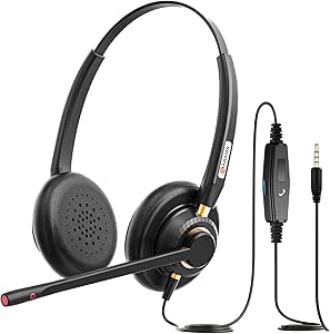 Amazon.com: Cell Phone Headset with Microphone Noise Cancelling & in ...
