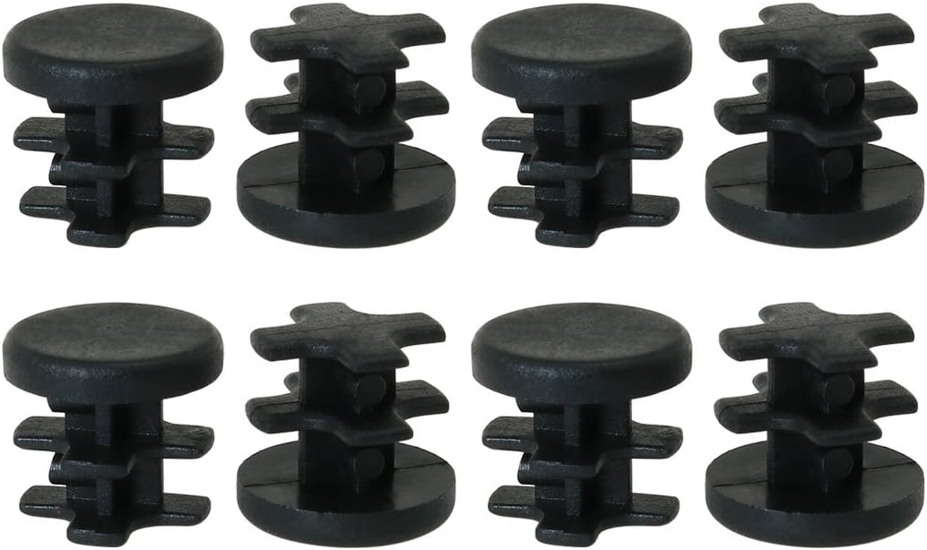 14mm Black Plastic Plugs, Black Round Tube Covers, Inner End Caps for ...