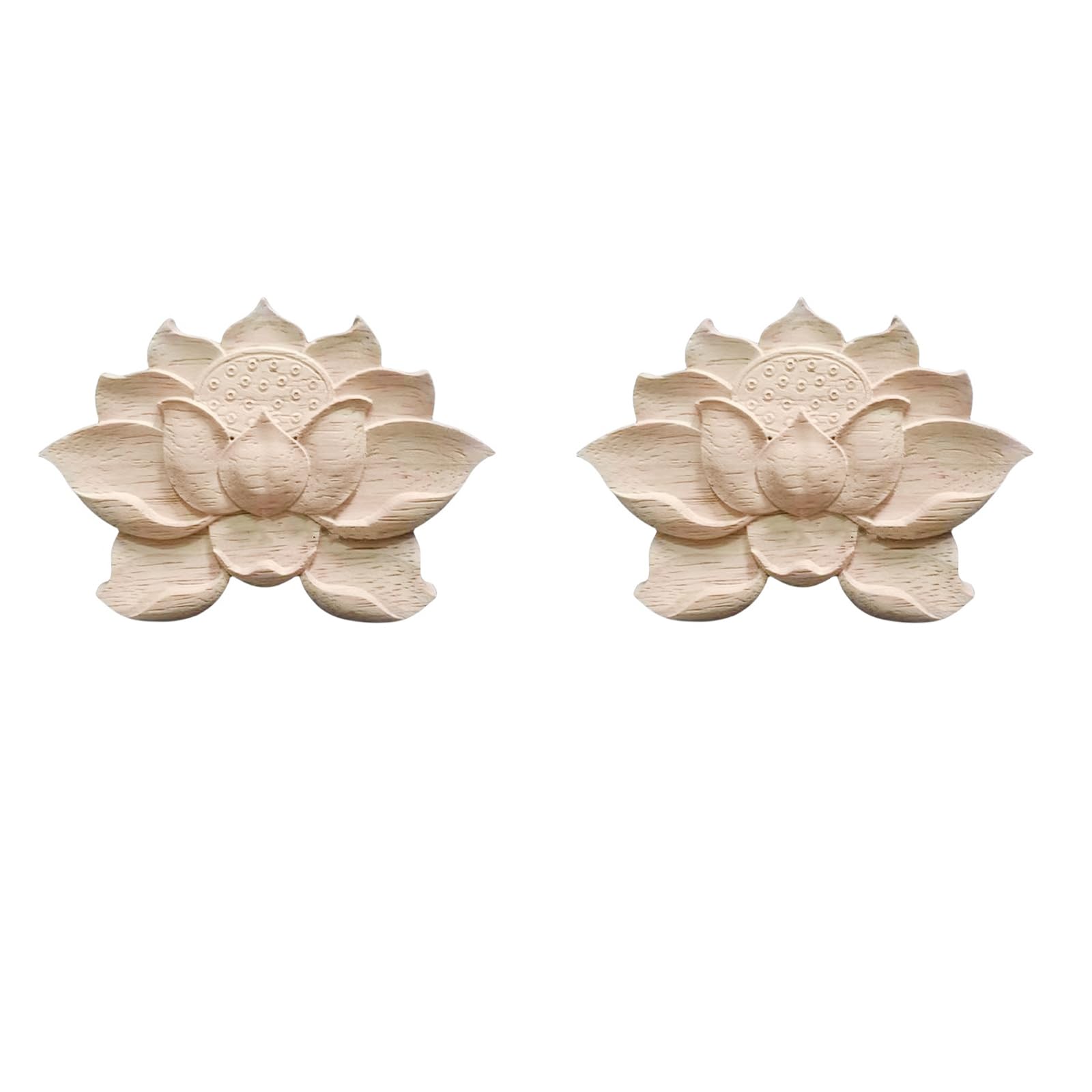 Amazon.com - BSYMDH 2PCS Wood Carving Decal Unpainted Wood Onlay ...
