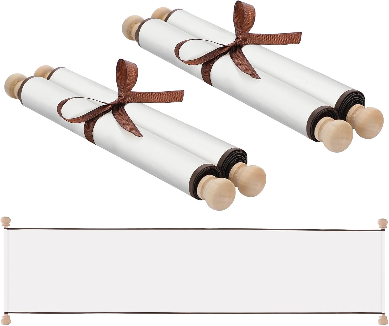 Amazon.com: Epakh 2 Pack Blank Paper Scrolls Scroll Paper Wrapped on ...