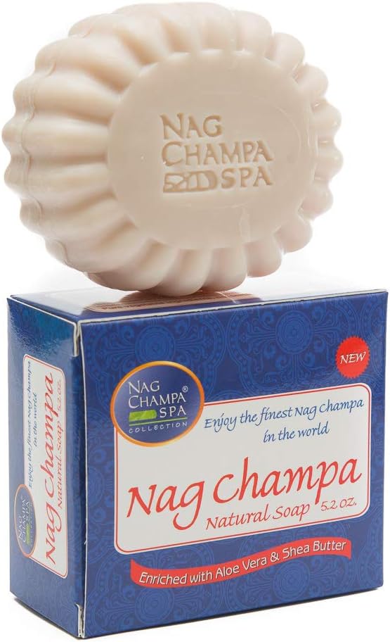 Amazon.com : Nag Champa Natural Soap - Large 150 Gram (5 Ounce) Bar ...