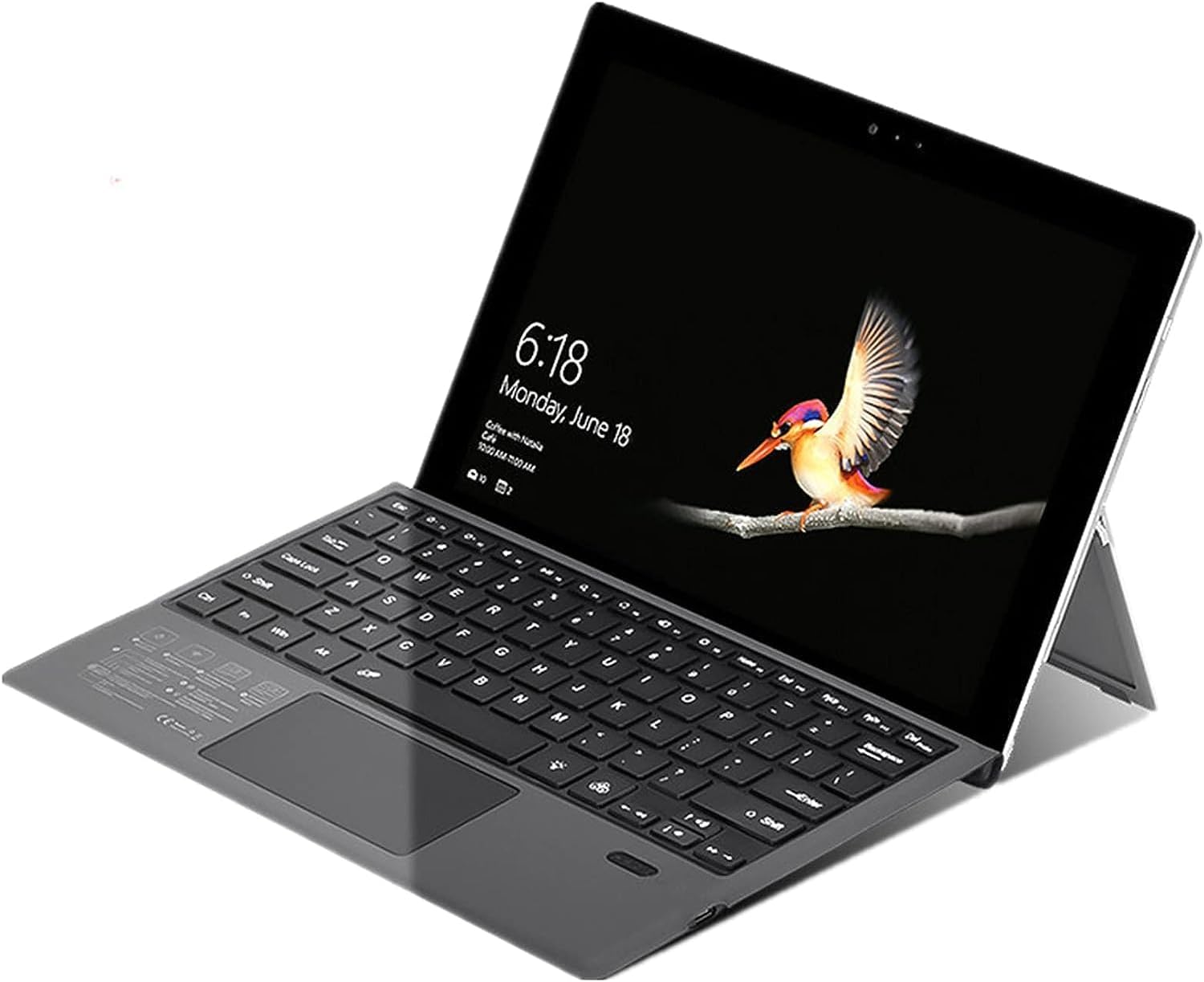 TiMOVO Clavier AZERTY Layout, Accessoire Microsoft Surface Pro 7 Plus, Clavier Bluetooth avec ...