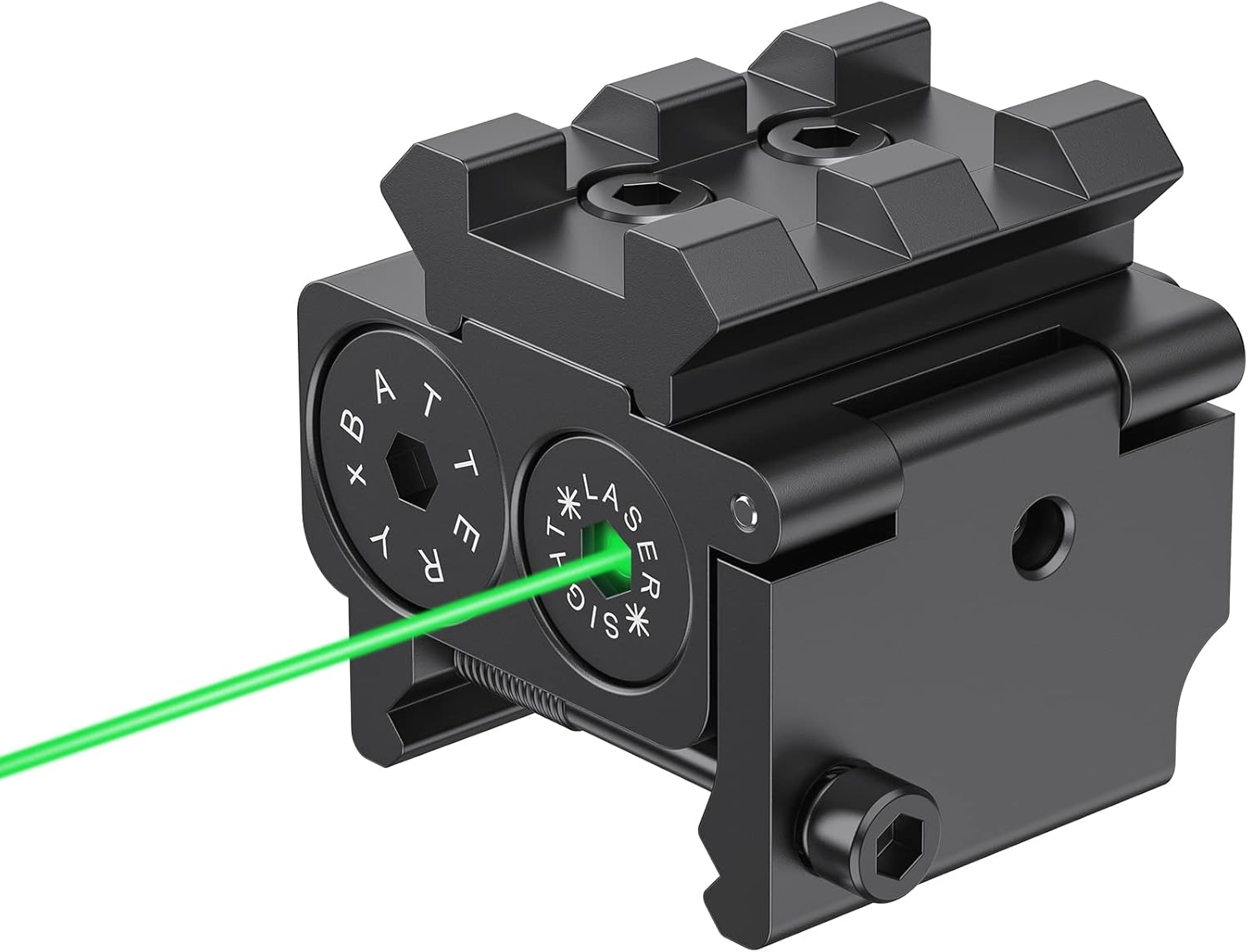 Amazon.com : EZshoot Green Laser Sight with Rail Mount Low Profile ...