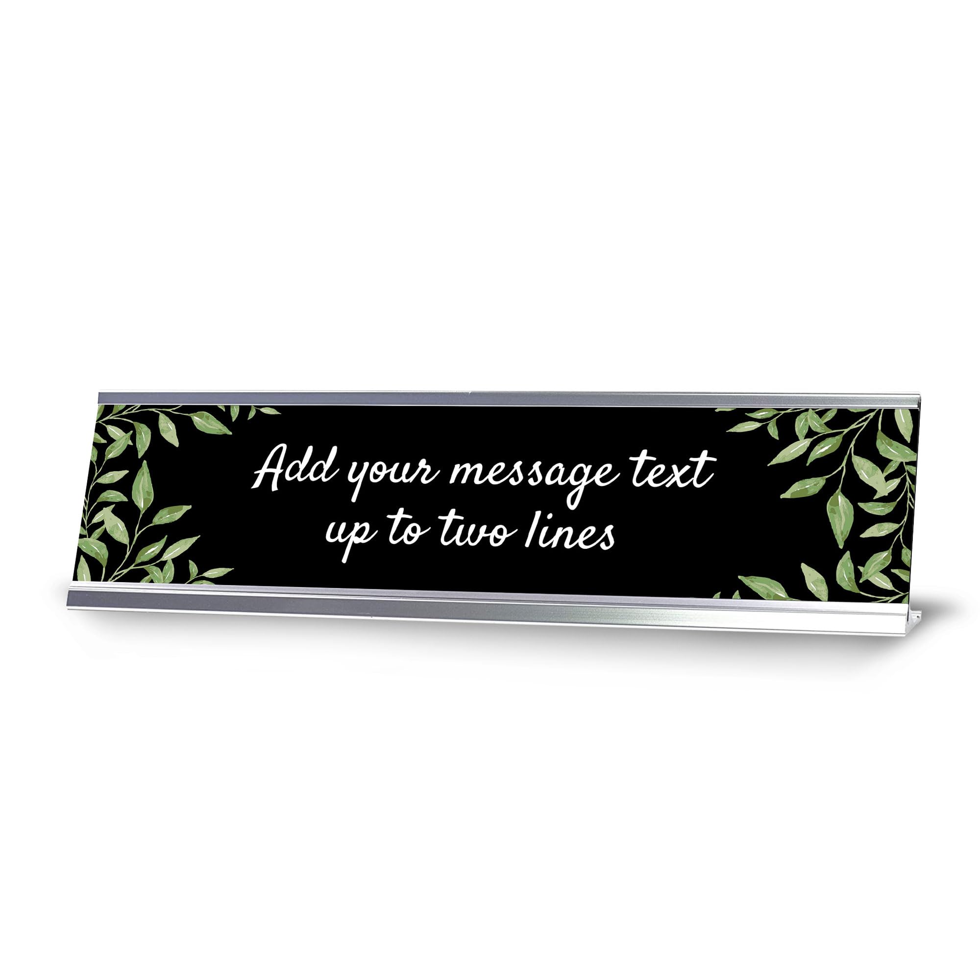 Amazon.com: Signs ByLITA Custom Desk Sign (2 x 8") - Personalize your ...