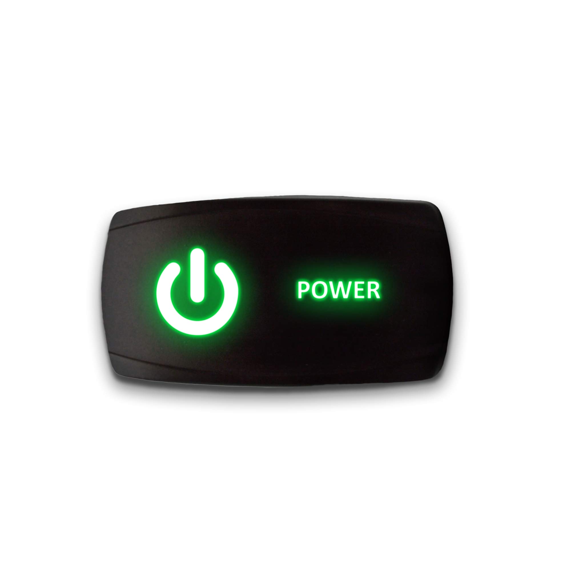 Snapklik.com : POWER - Green - STARK 5-PIN HORIZONTAL Laser Etched LED ...