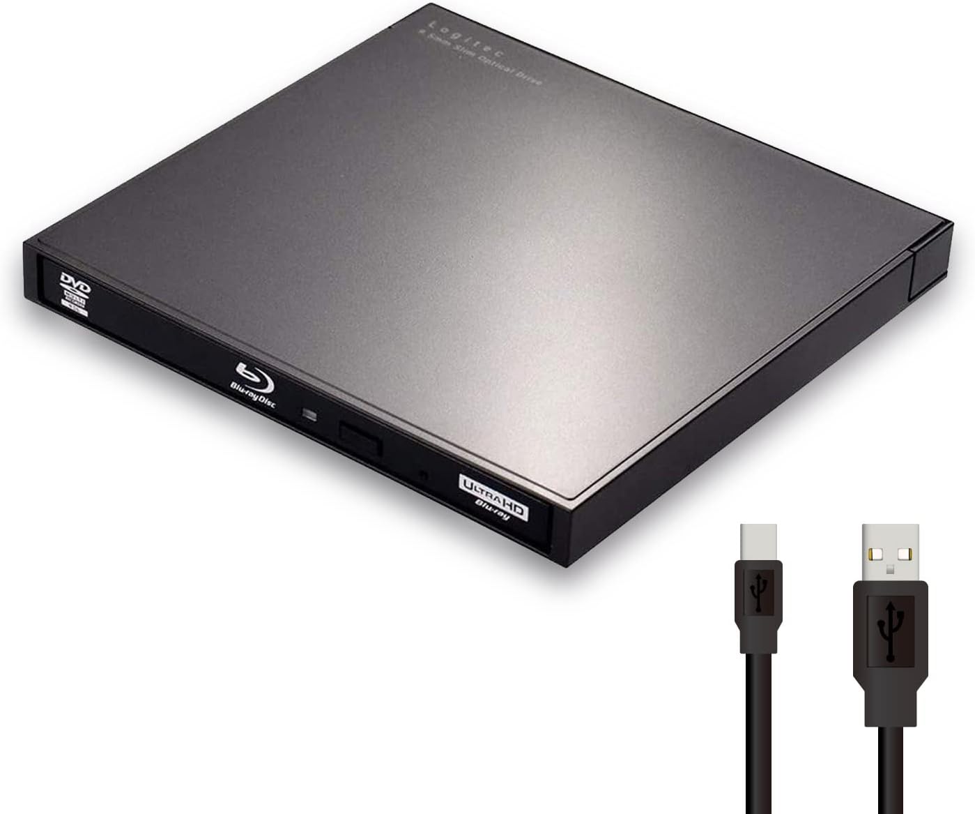 Amazon.co.jp: ロジテック ブルーレイドライブ 外付け Blu-ray USB3.2 (Gen1) 再生 書き込みソフト付 UHDBD対応 M-DISC対応 Type-C Type ...