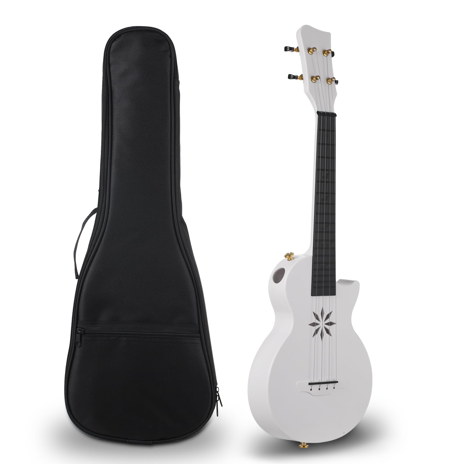 Ukulele,HUIOP 25-inch Ukulele 4 Strings Carbon Fibre Ukulele Portable ...