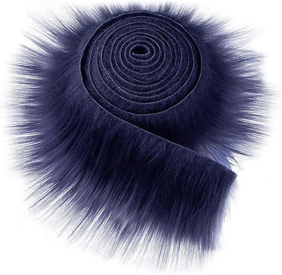 Amazon.com: jweemax Faux Fur Trim Roll, Furry Ribbon Decor for Craft ...