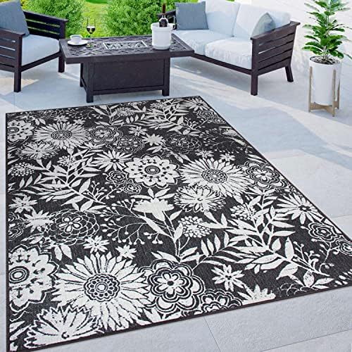Amazon.com: Rugshop Majorca Contemporary Floral Flowers Non-Shedding ...
