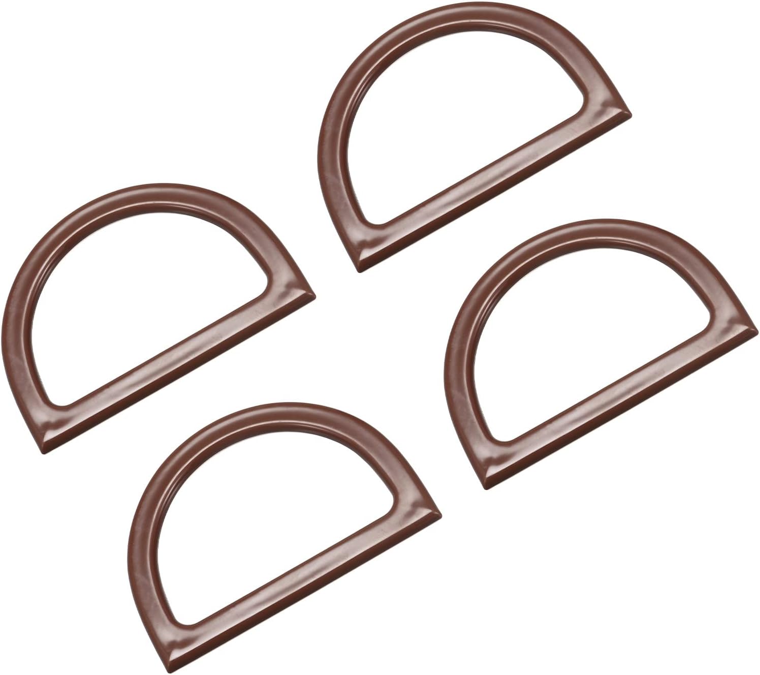 sourcing map Purse Handles, 120mm 4Pcs Plastic D Shape Handbag Handle ...