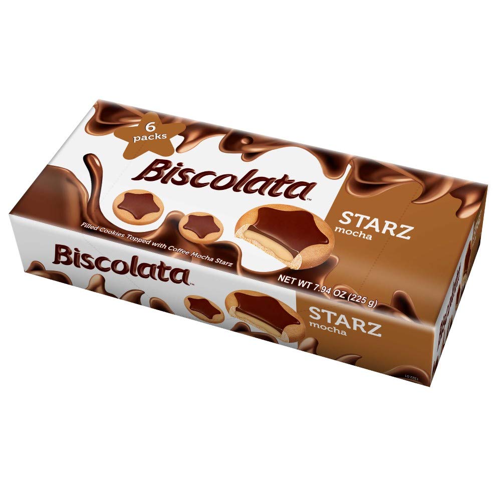 Amazon.com: Biscolata Starz Tea Biscuit Cookies with Milk Chocolate (6 ...