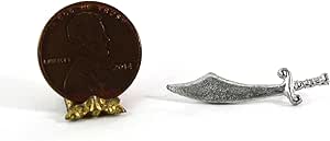 Amazon.com: Dollhouse Miniature 1:12 Scimitar Sword (Toy) : Toys & Games