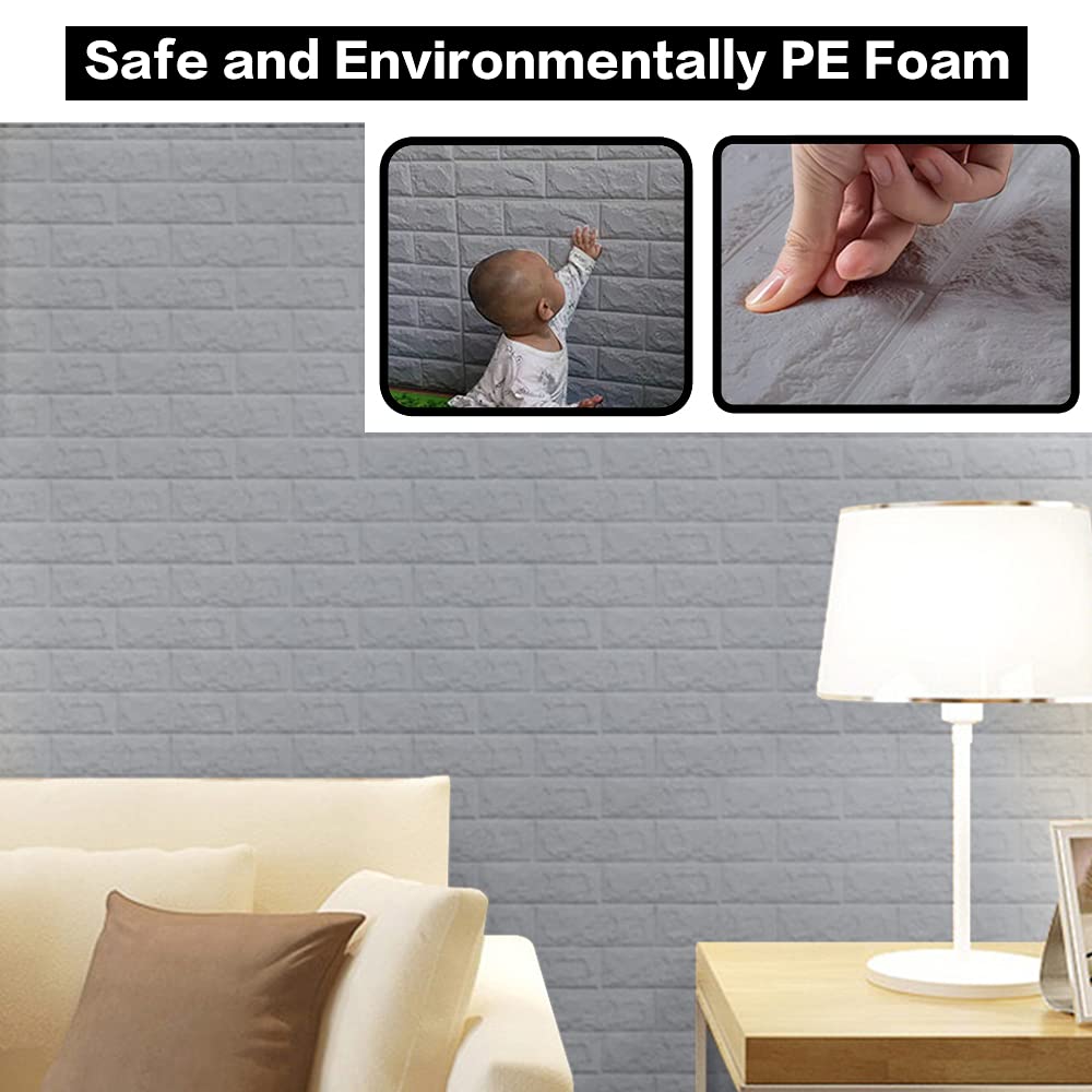 Snapklik.com : Sodeno 40 PCS Silvery 3D Wall Panels, 58 Sqfeet Coverage ...