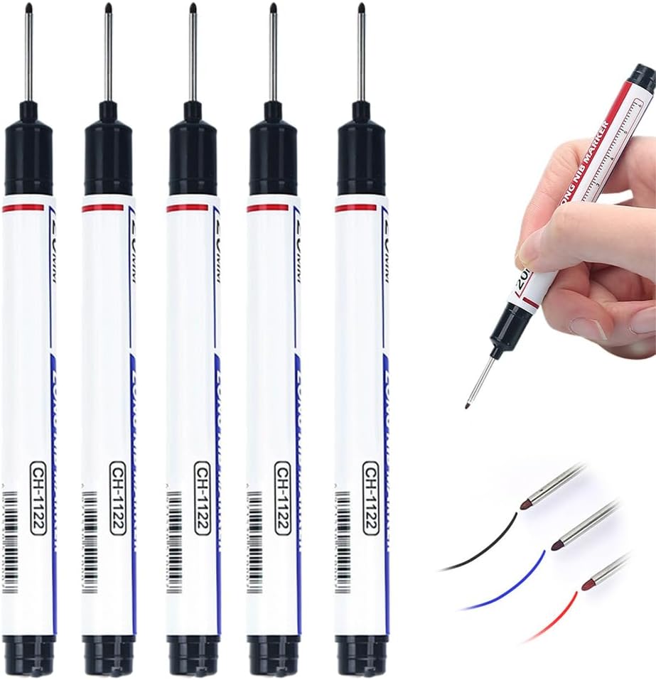 Amazon.com: hoehew Upgrade Long Head Deep Hole Marker Pens, 20mm Quick ...