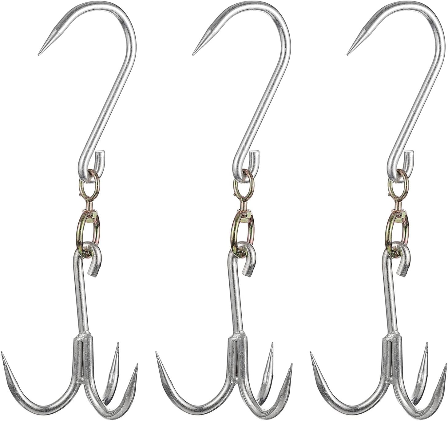 Amazon.com: uxcell 16.1'' Swiveling Meat Hook, 0.41'' Thickness ...