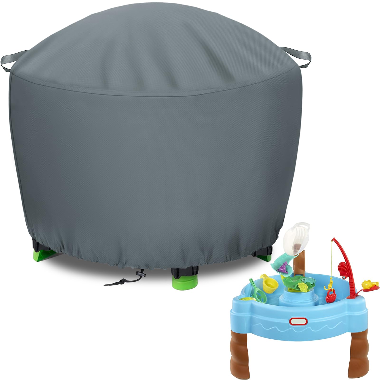 Amazon.com: TORUTA Kids Water Table Cover 34in Round Waterpark Play ...