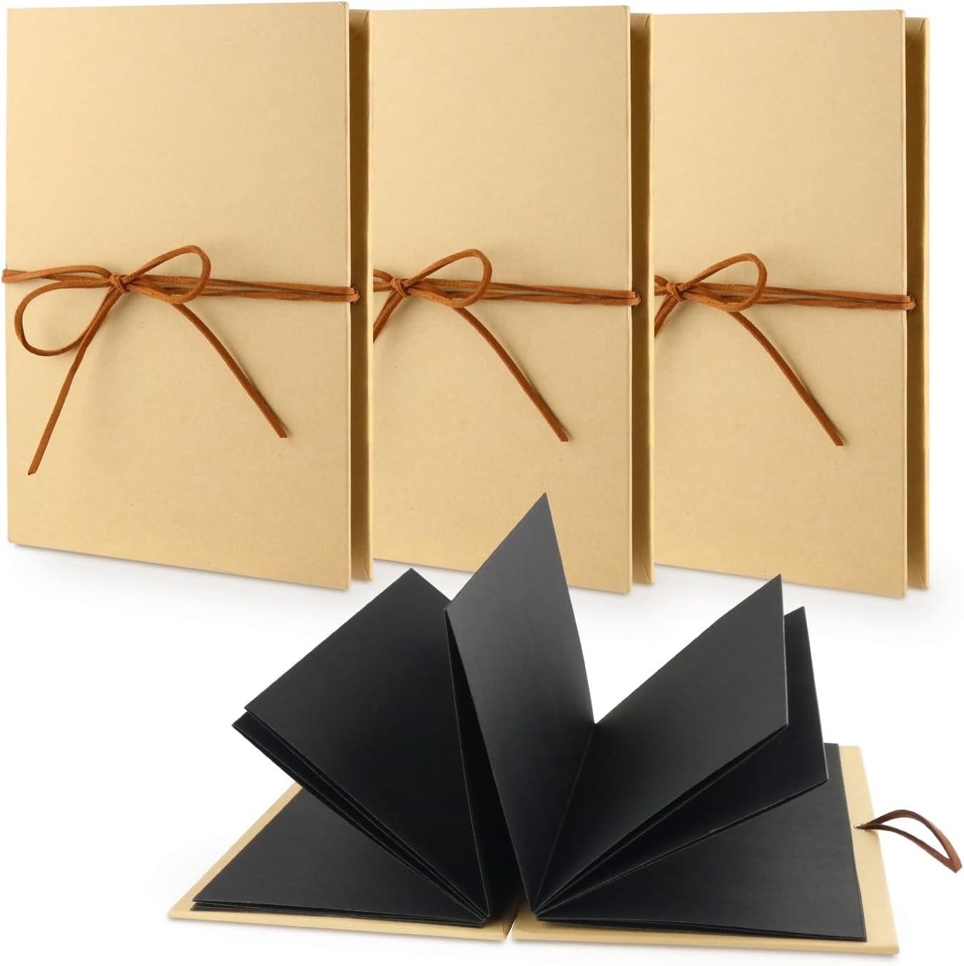 Amazon.com: 4 Pcs Accordion Scrapbook Albums, 8.2 X 5.9'' DIY Handmade ...