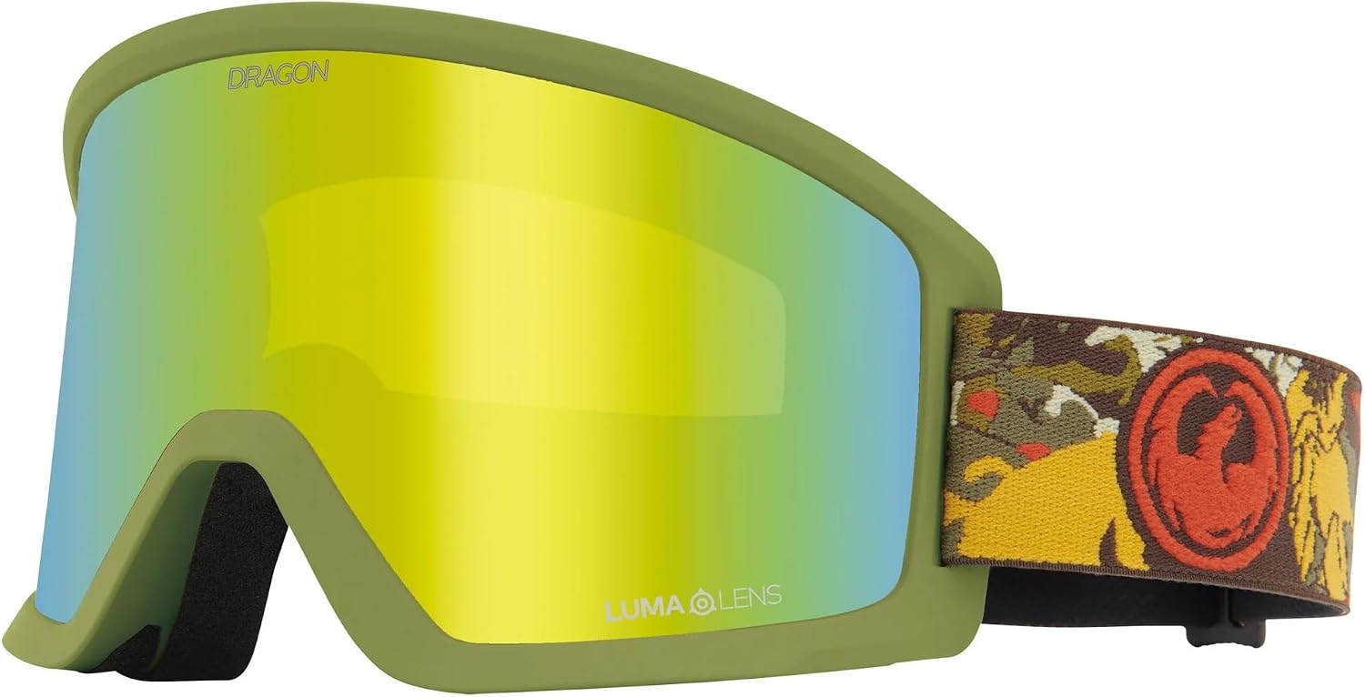 Amazon | DRAGON GOGGLE DX3L LEAFY CAMO/LL J.GOLD ION S08 LUMALENS 25-26 ...