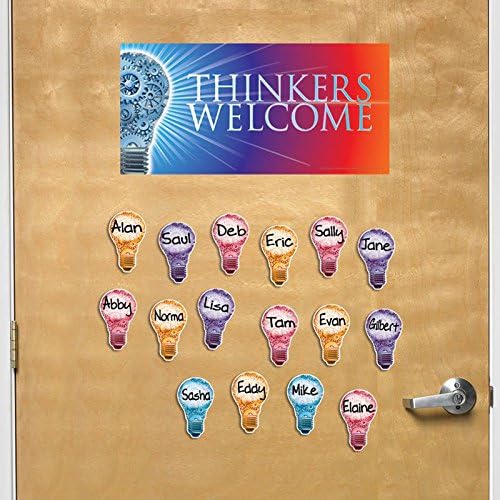 Amazon.com: Really Good Stuff Thinkers Welcome! EZ Stick Door Sign and ...