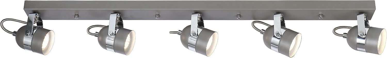 UKEW Modern 5 Way Ceiling Spotlight - Straight Bar Long 90CM Spot Bar ...