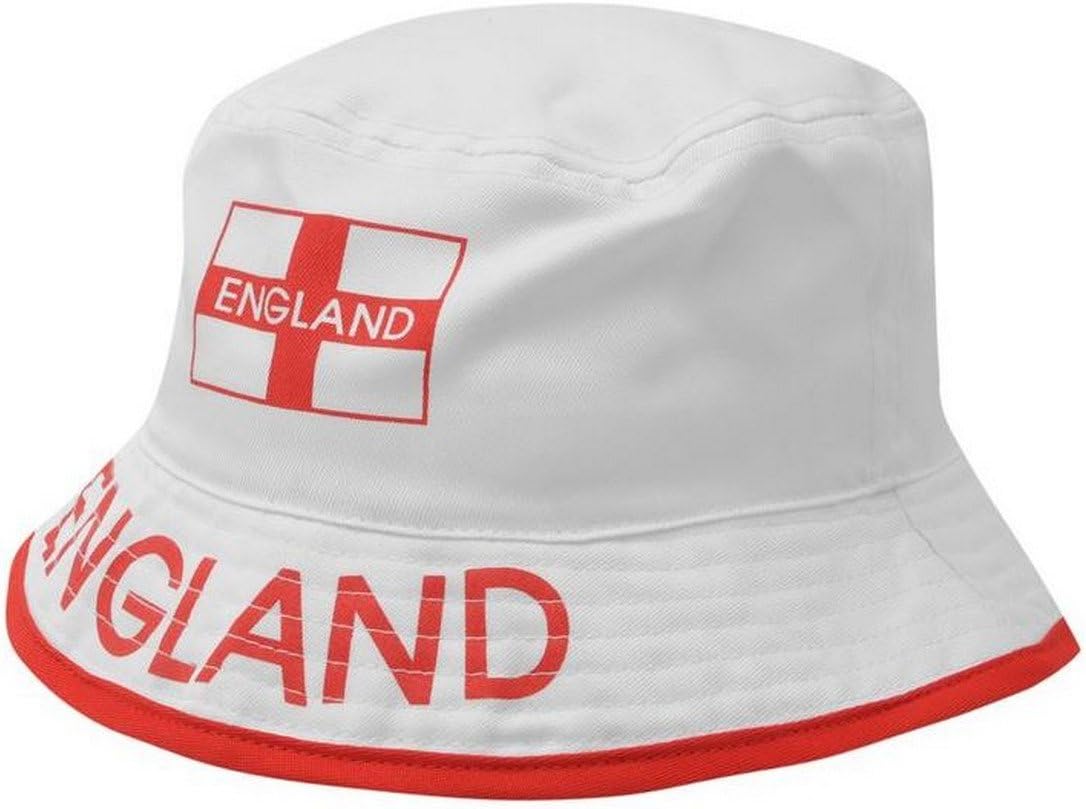 England Bucket Hat - White - One size : Amazon.co.uk: Fashion