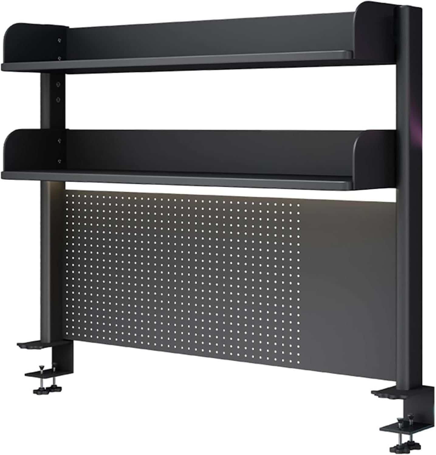 Amazon.com: SUZEPER Clamp On Desk Organizer Shelf,with Privacy Panel ...