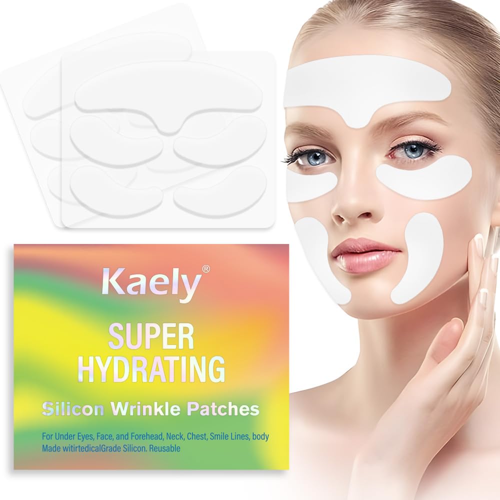 Amazon.com: evpct 10Pcs Reusable Silicone Face Tape Wrinkle Patches for ...