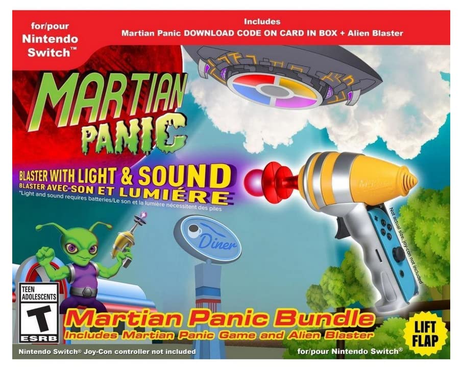 Amazon.com: Martian Panic Bundle (Video Game and Blaster) - For Nintendo Switch : Video Games