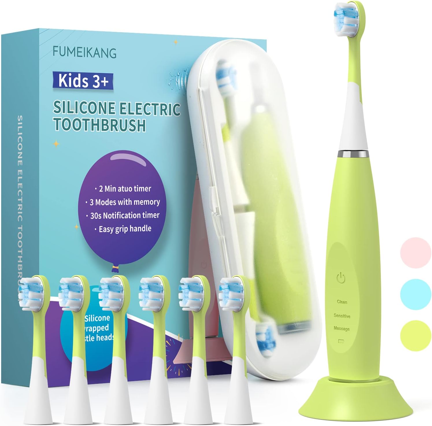 Amazon.com: FUMEIKANG Kids Electric Toothbrushes Sonic Rechargeable ...