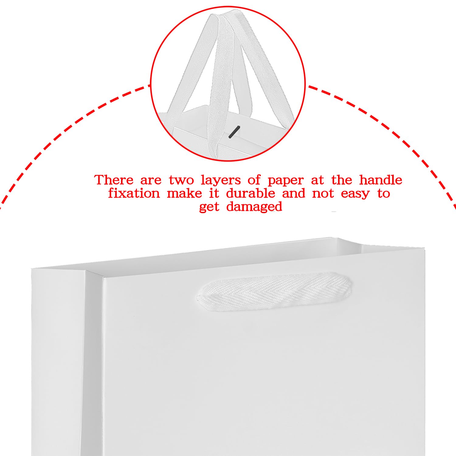 Snapklik.com : AZOWA White Paper Gift Bags